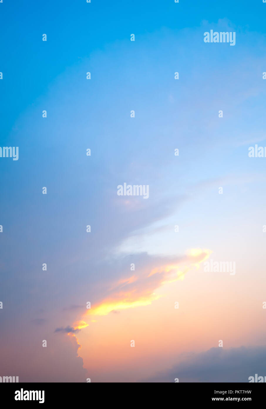 Sunset / sunrise with clouds, light rays and other atmospheric effect ...