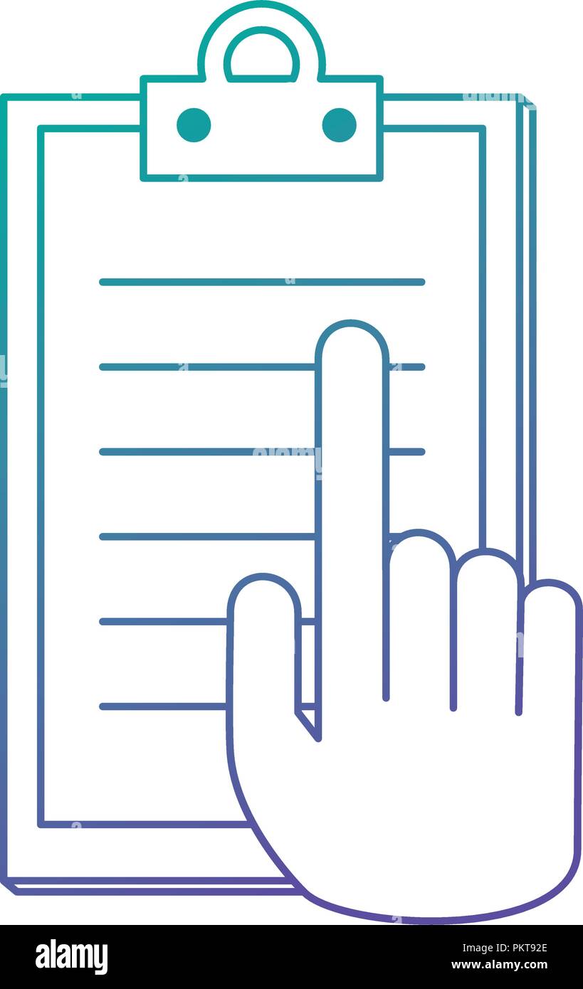 hand with checklist clipboard Stock Vector Image & Art - Alamy