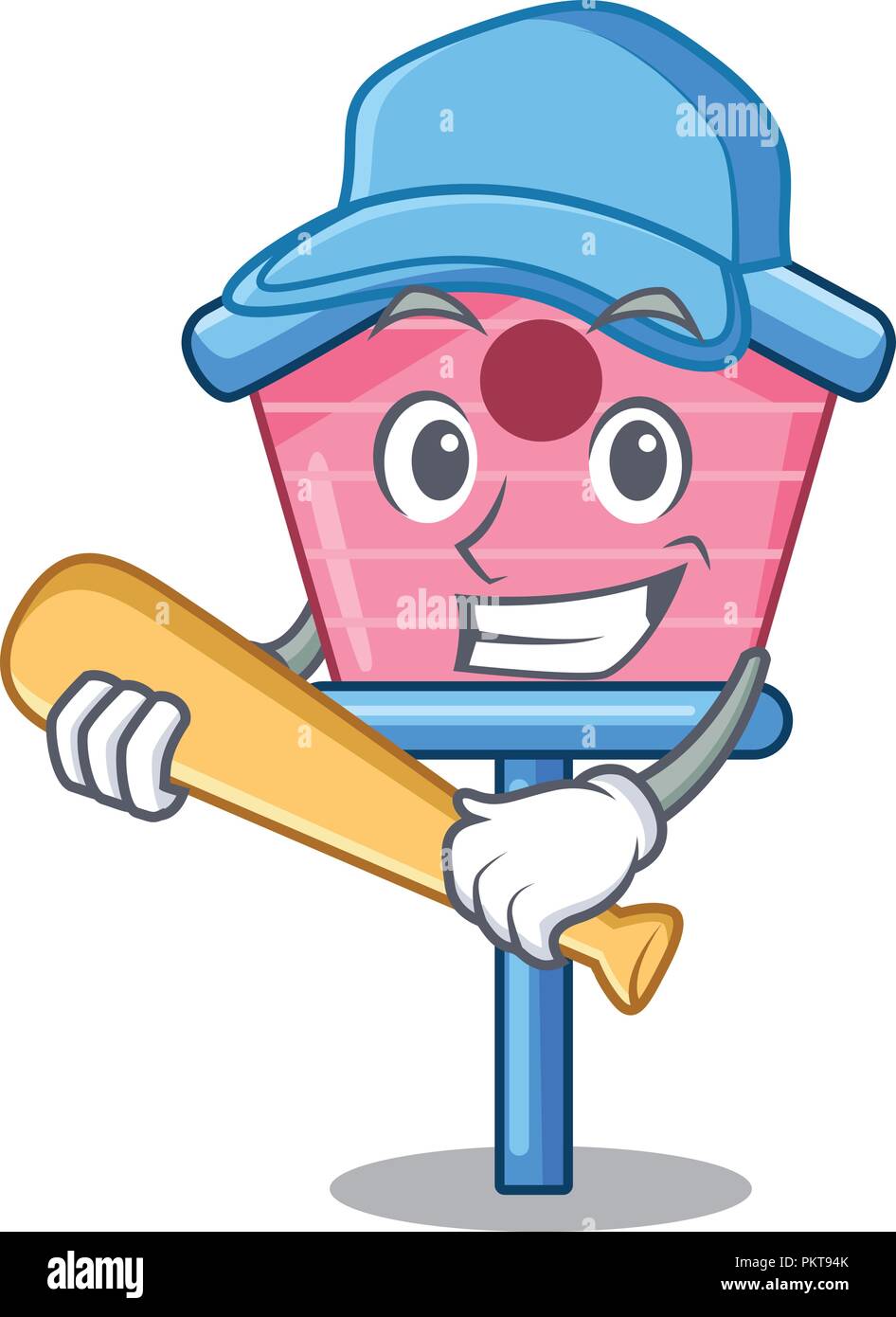 Playing baseball cartoon little bird house in spring Stock Vector Image ...