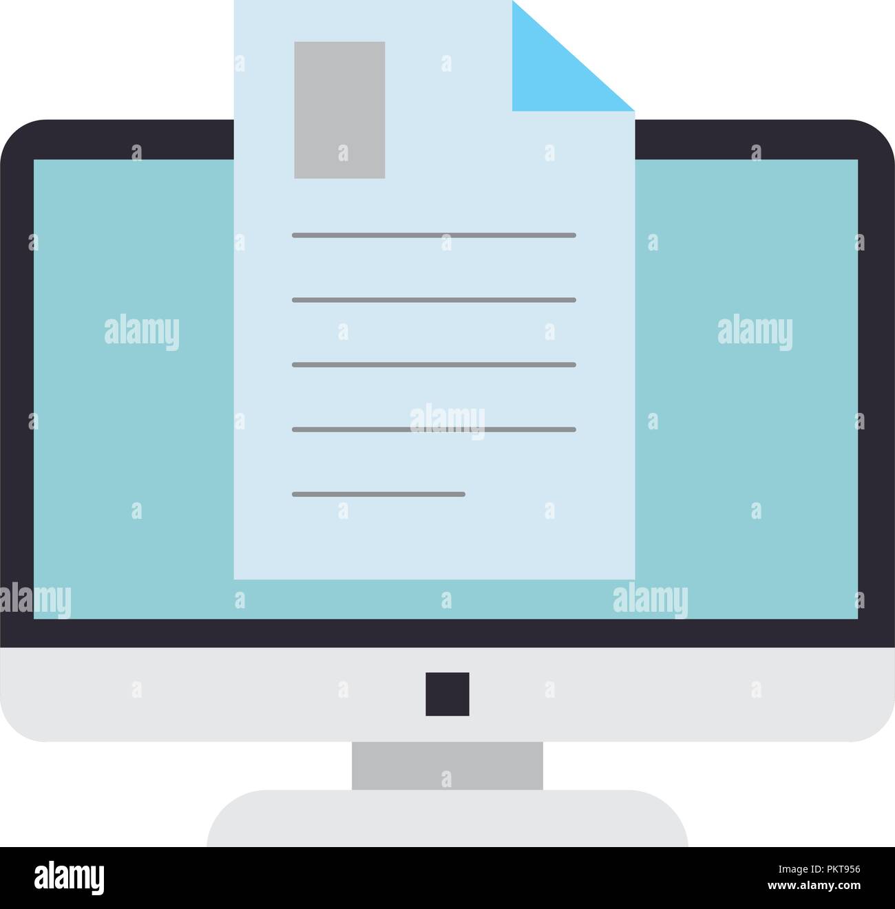electronic document with computer Stock Vector Image & Art - Alamy