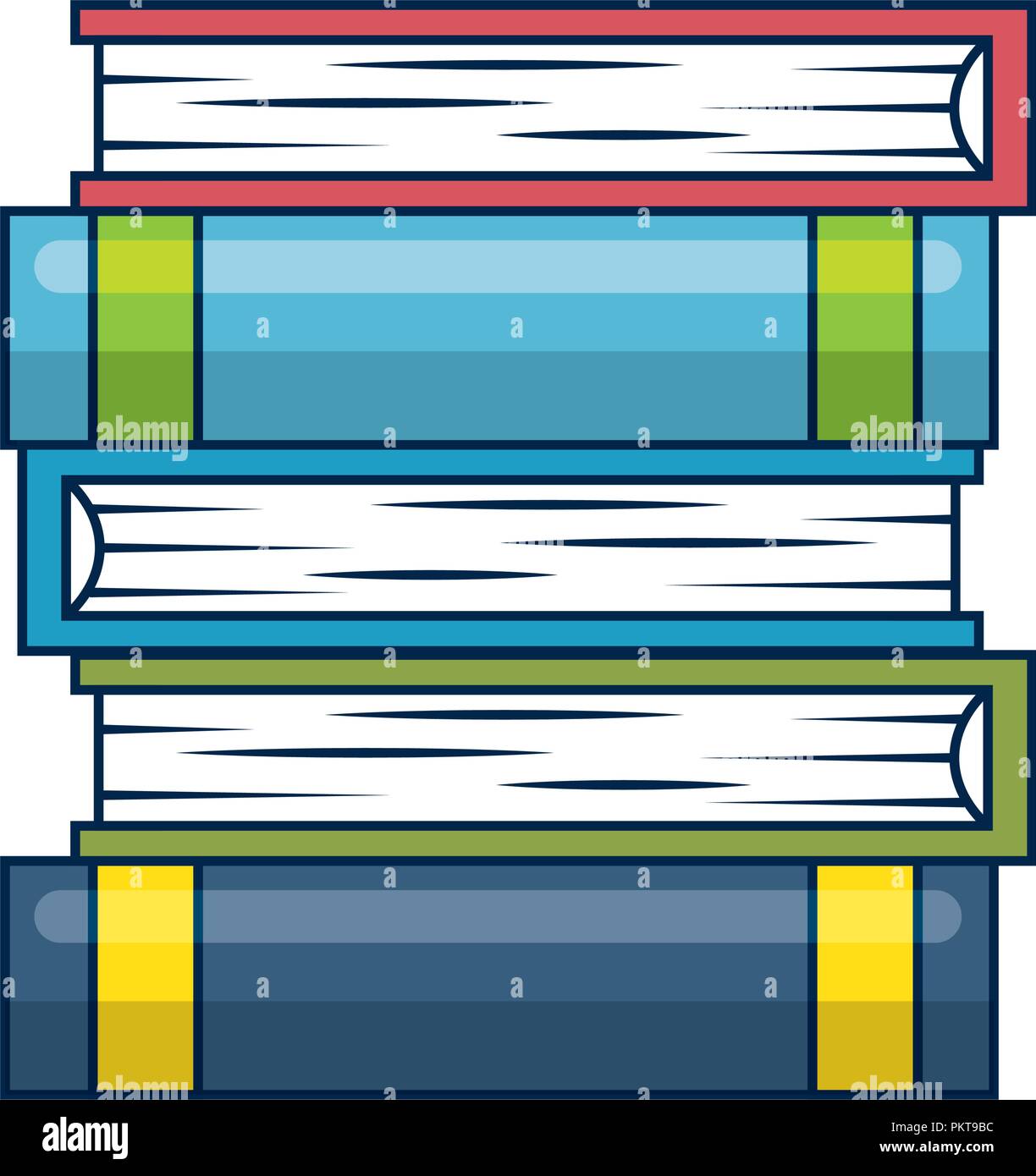 pile text books isolated icon Stock Vector Image & Art - Alamy