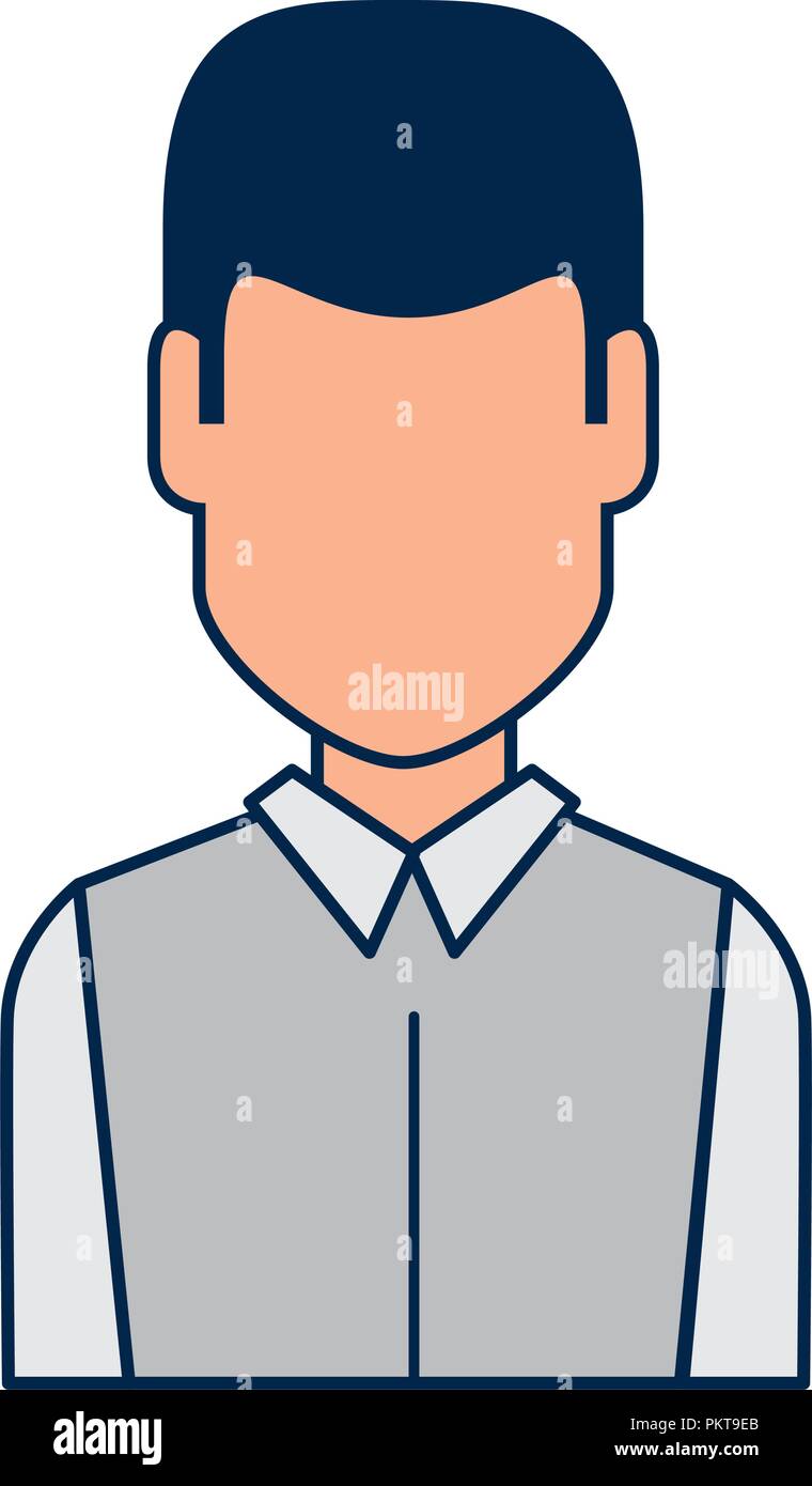 Businessman faceless profile Stock Vector Images - Alamy