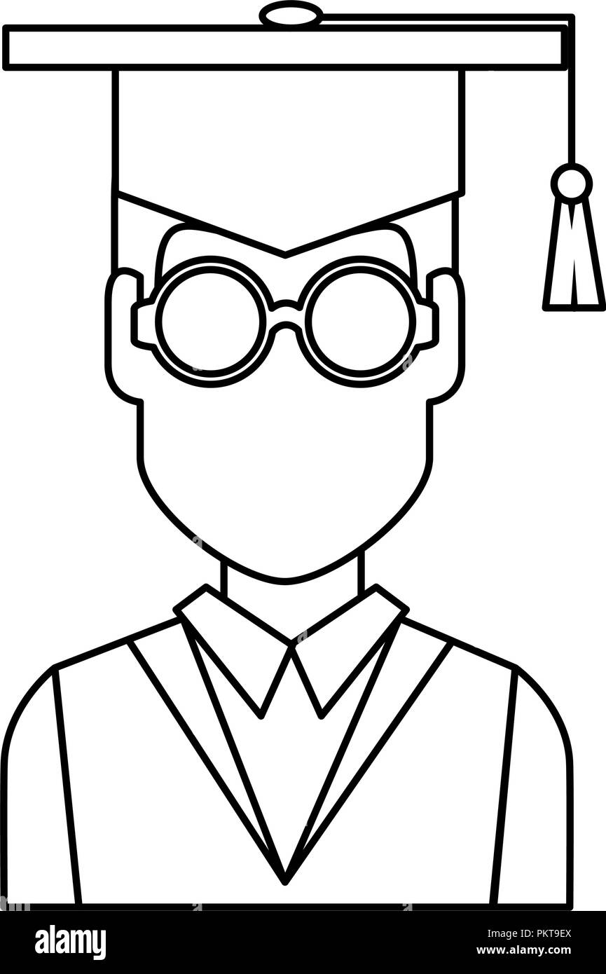 student graduation with uniform Stock Vector Image & Art - Alamy