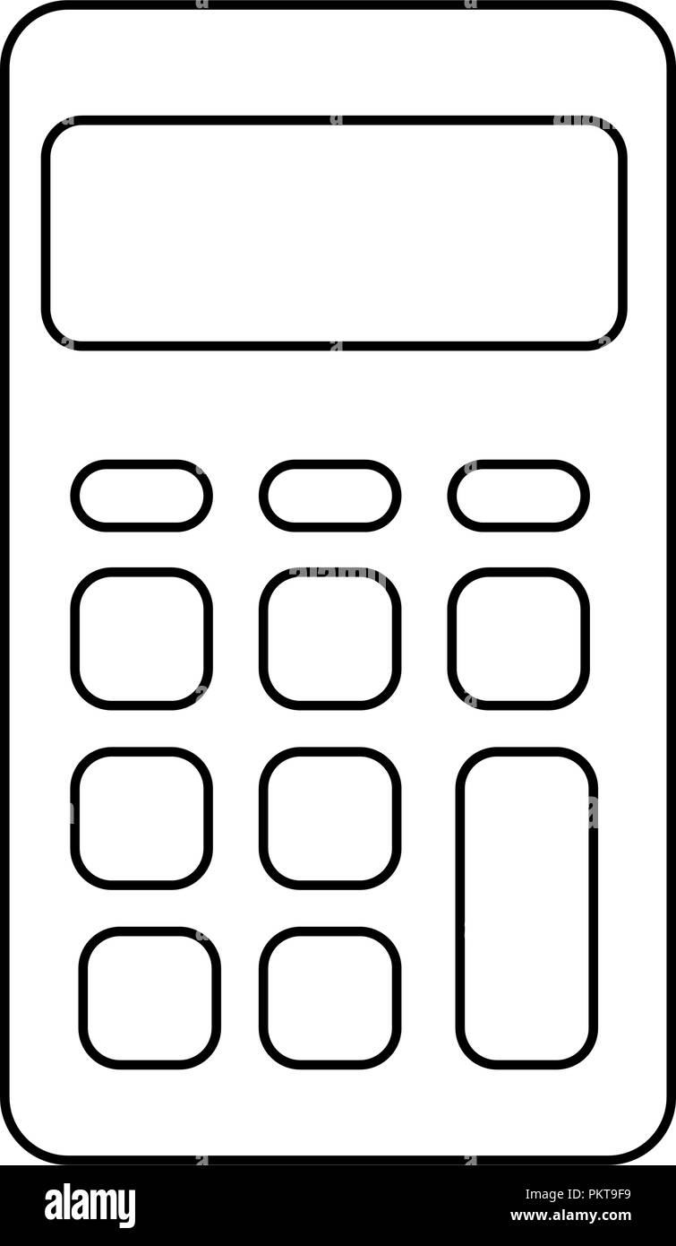 calculator math isolated icon Stock Vector Image & Art - Alamy