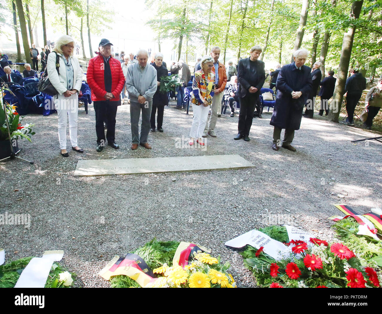 15 September 2018, Thuringia, Weimar: Former prisoners and their ...