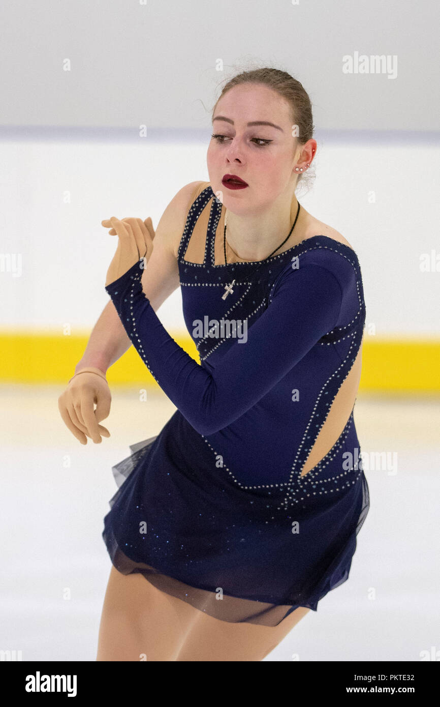 Elzbieta Kropa (LTU), SEPTEMBER 14, 2018 - Figure Skating : Lombardia ...