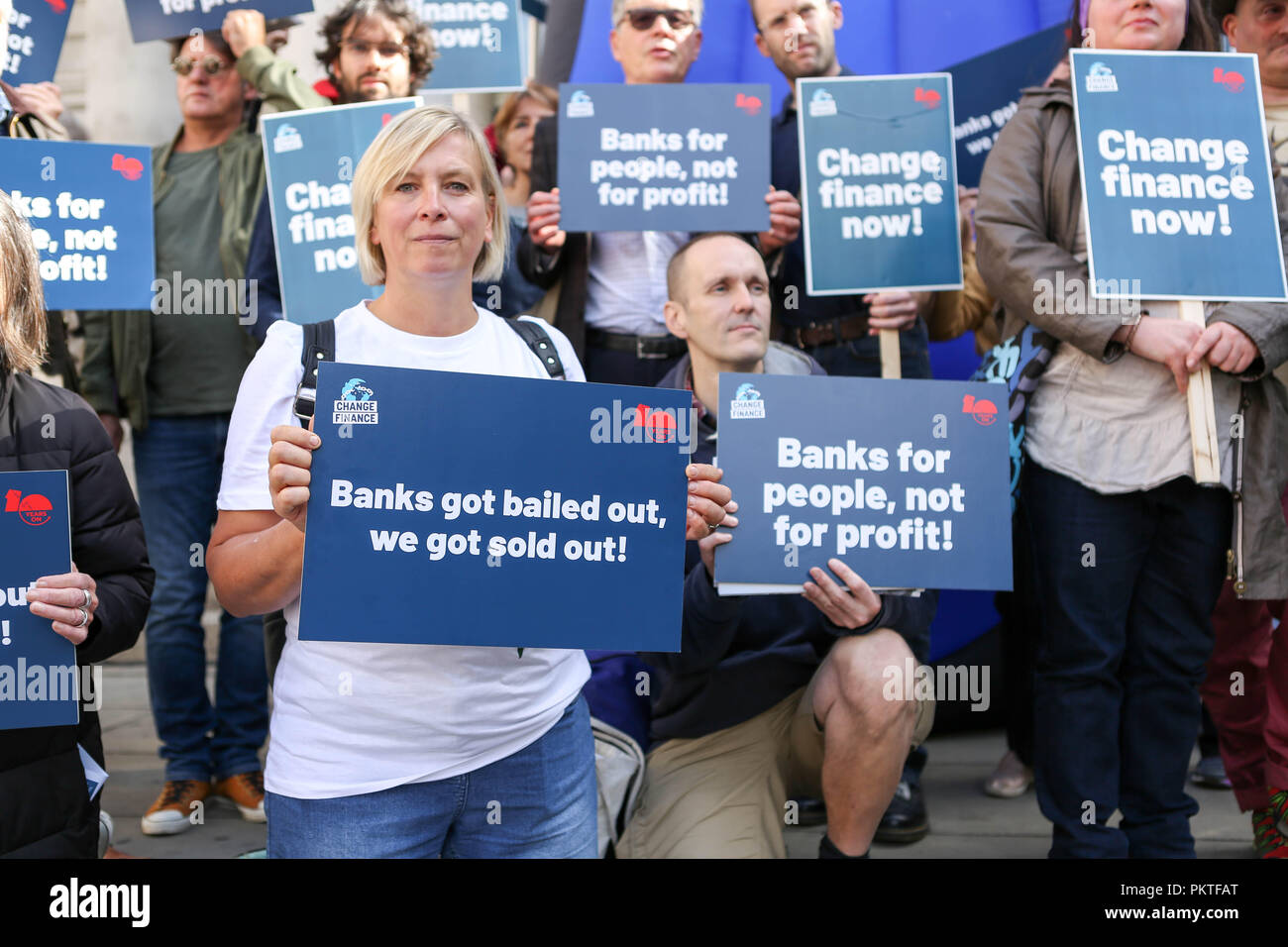 London, UK. 15th Sept, 2018. Ten years since the collapse of Lehman ...