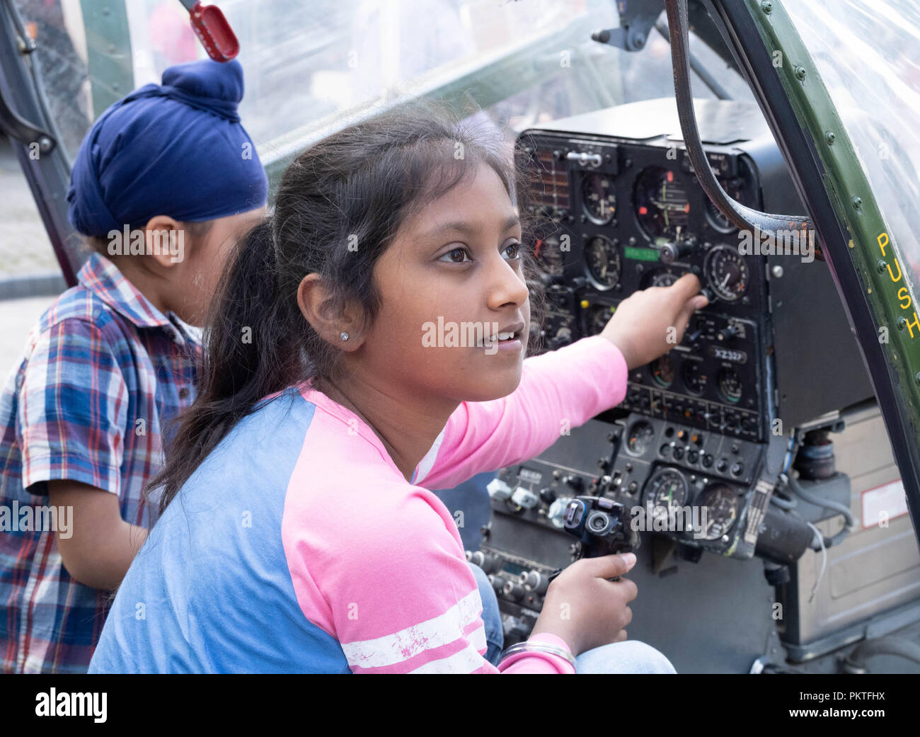Sikh children in helicopter hi-res stock photography and images - Alamy