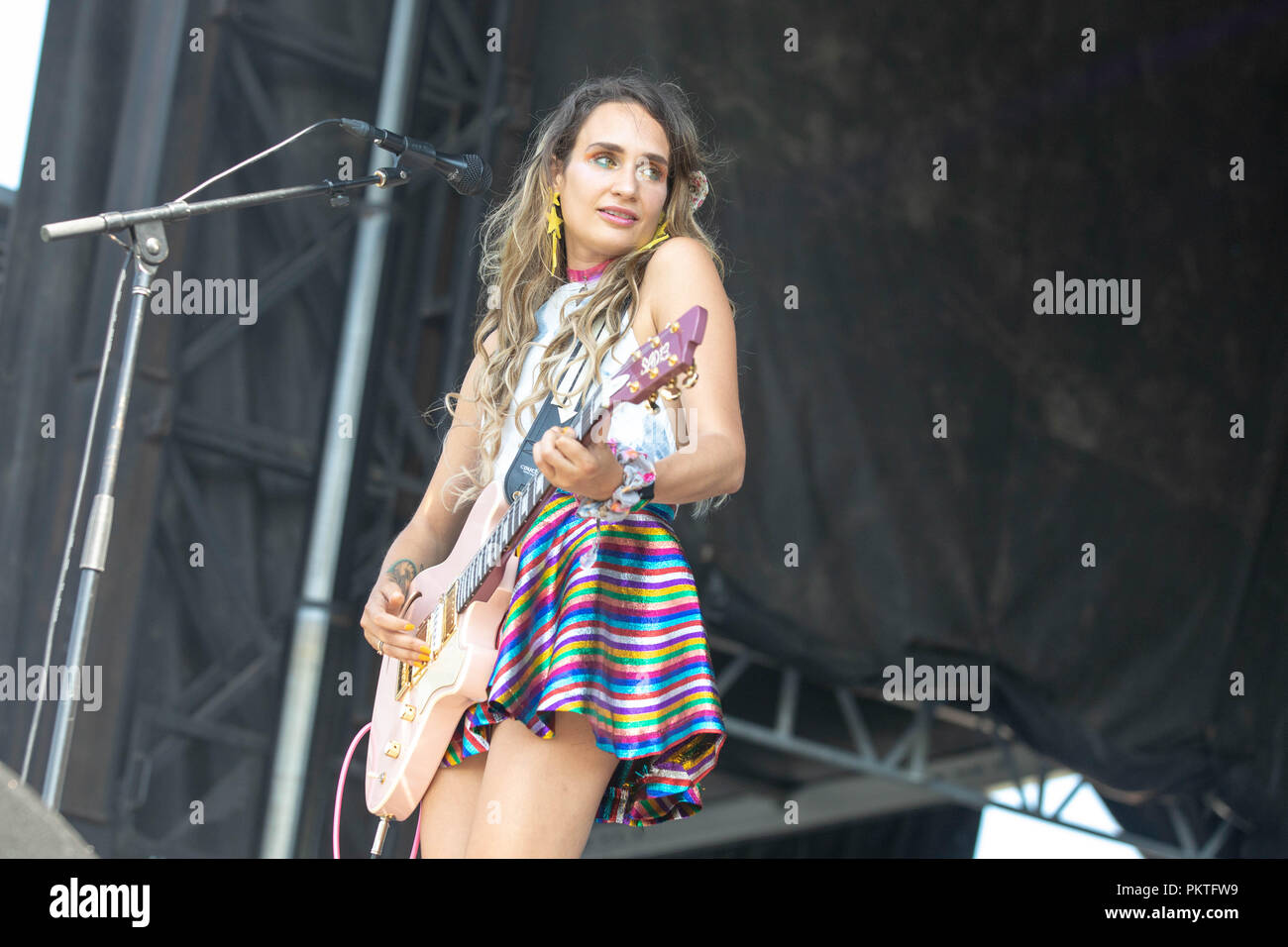 Chicago, Illinois, USA. 14th Sep, 2018. SADIE DUPUIS of Speedy Ortiz ...