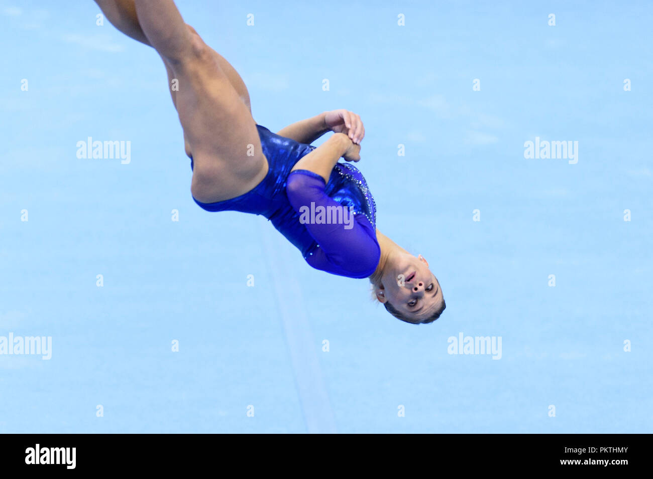 Elisabeth Seitz (Stuttgart) at the ground. GES / Gymnastics / 1st World ...