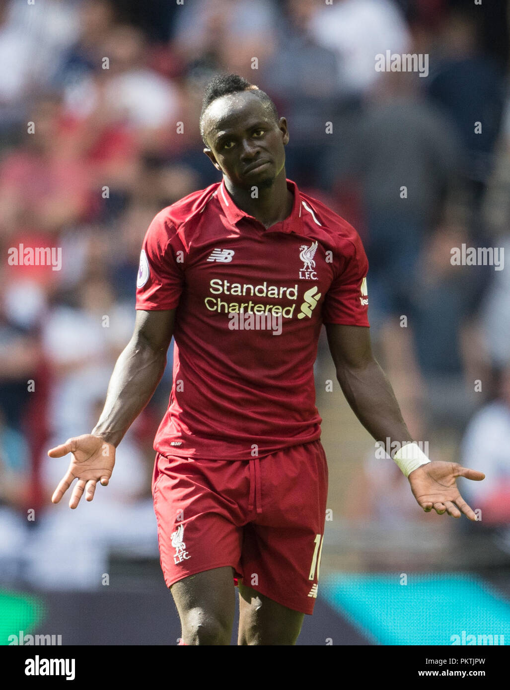 London, UK. 15th Sep 2018. Sadio Mane of Liverpool during the Premier ...