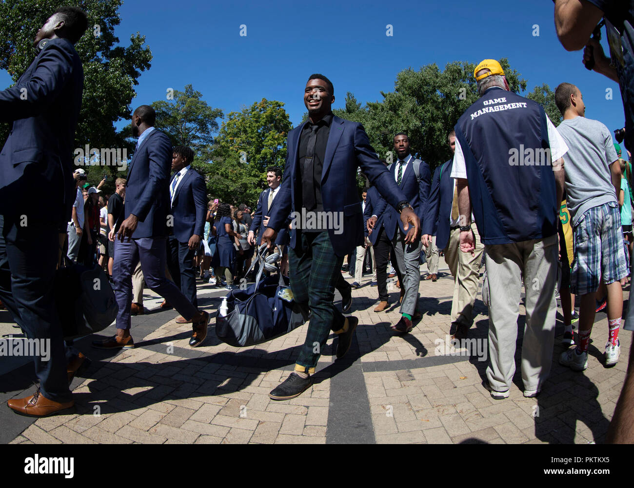 South Bend, Indiana, USA. 15th Sep, 2018. Notre Dame quarterback ...
