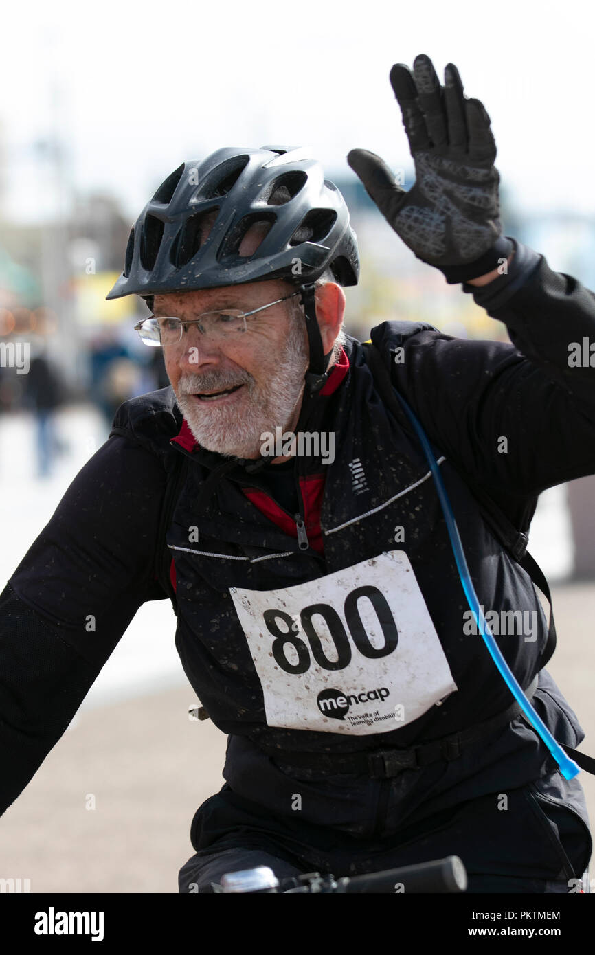 Blackpool, Lancashire, UK. 15th Sep 2018. 'Pedal to the Pier' Mencap ...