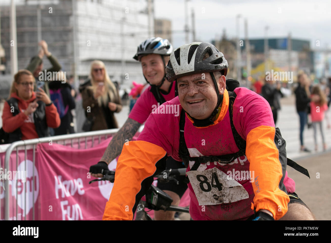 Blackpool, Lancashire, UK. 15th Sep 2018. 'Pedal to the Pier' Mencap ...