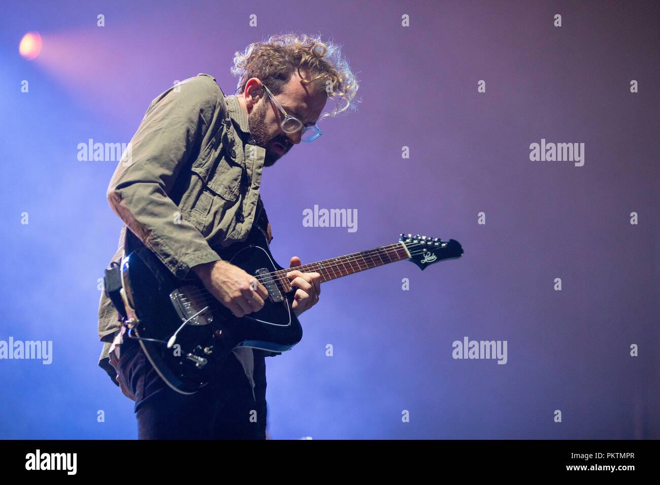 Chicago, Illinois, USA. 14th Sep, 2018. JACOB TILLEY of Young The Giant ...
