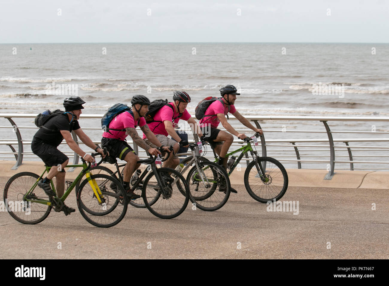 Blackpool, Lancashire, UK. 15th Sep 2018. 'Pedal to the Pier' Mencap ...