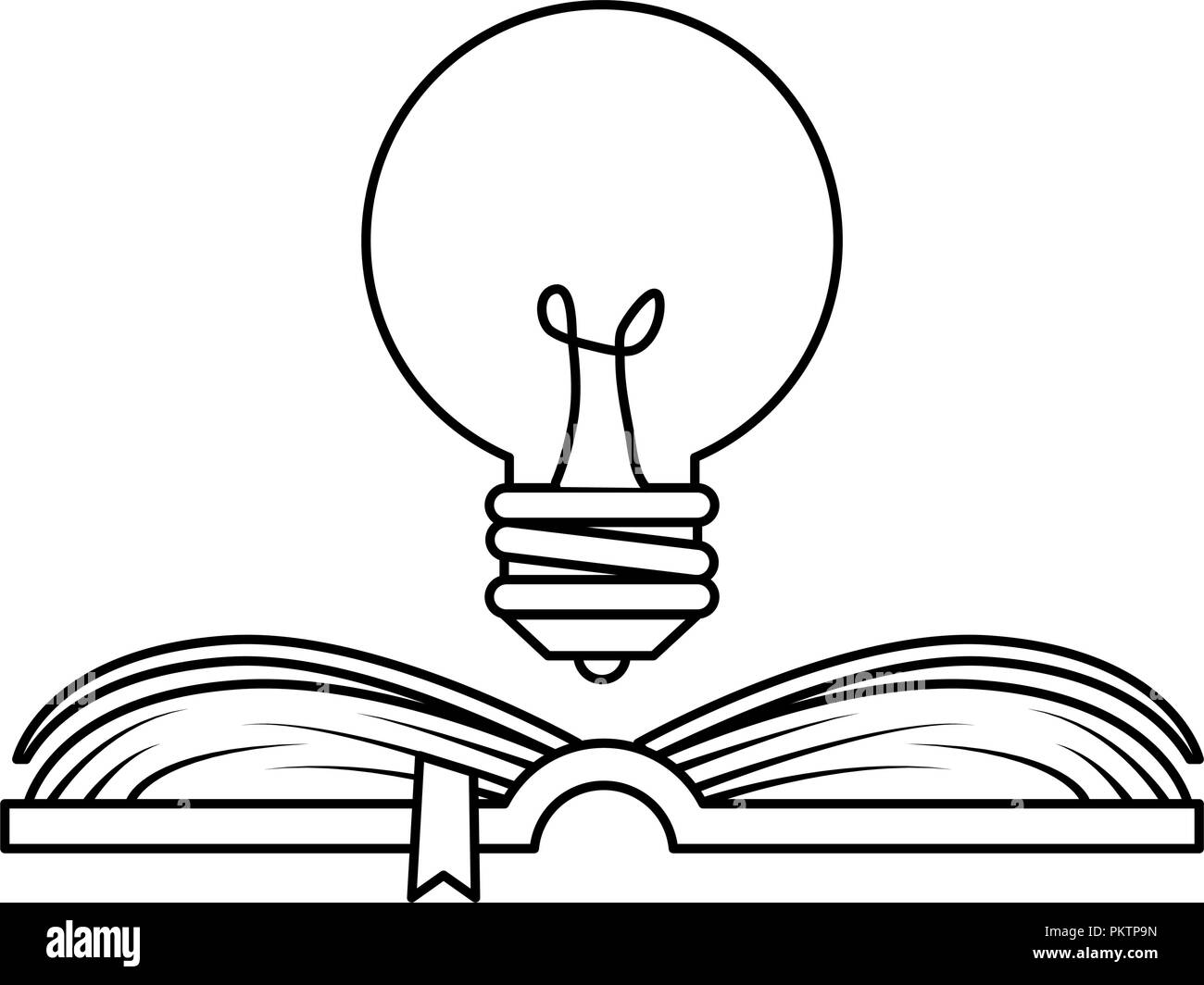 Bulb icon idea text Black and White Stock Photos & Images - Alamy