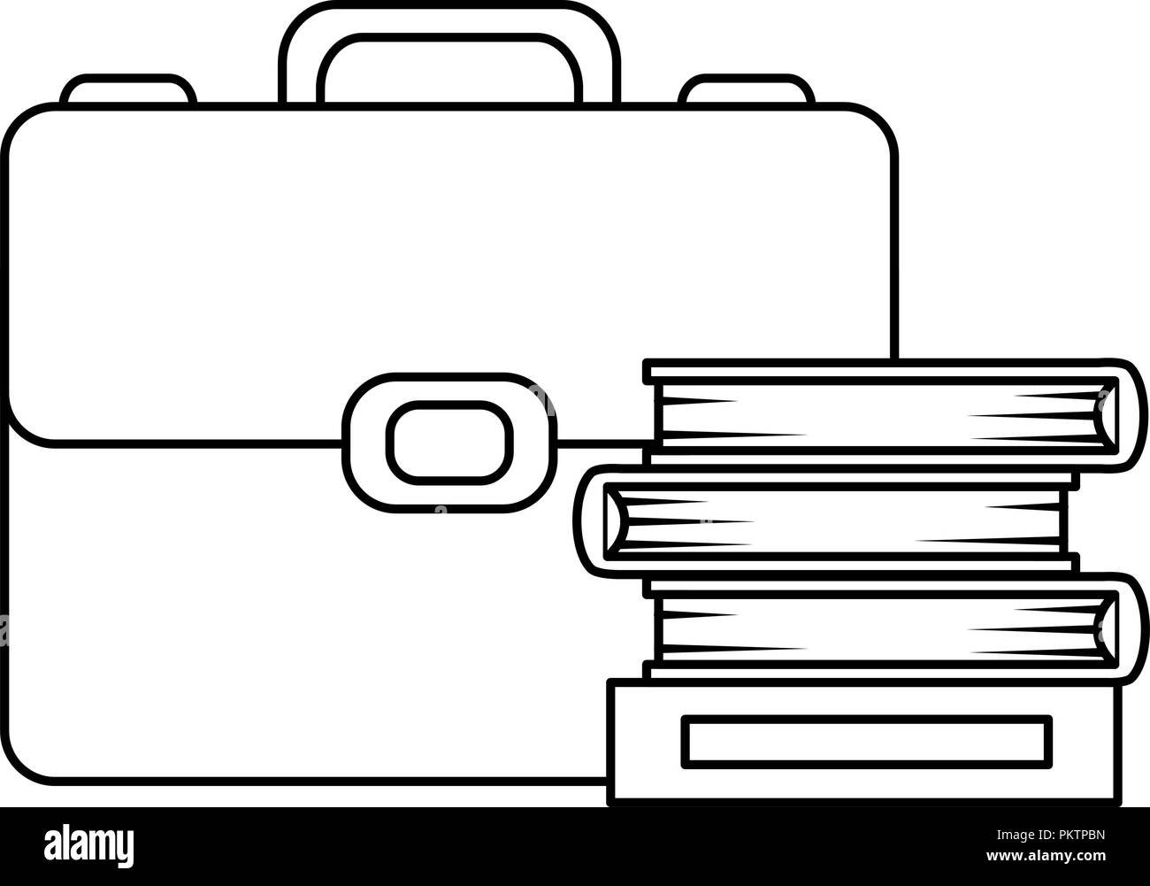 pile text books with portfolio Stock Vector Image & Art - Alamy