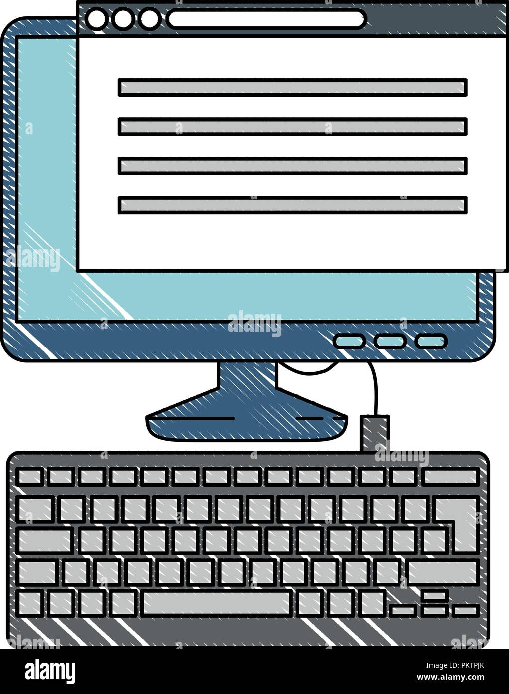 computer desktop with webpage template Stock Vector Image & Art - Alamy