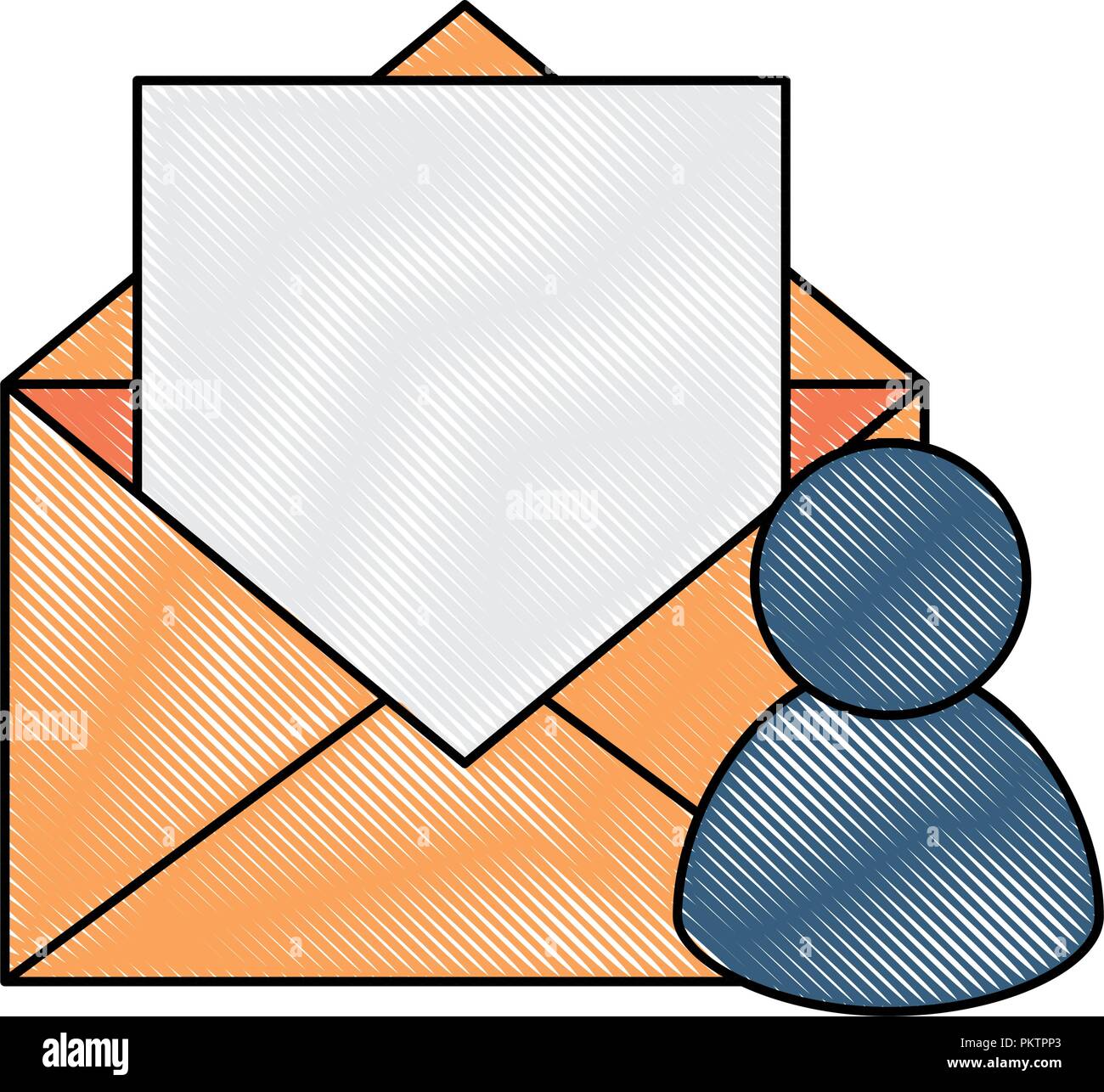 envelope mail with user profile Stock Vector Image & Art - Alamy
