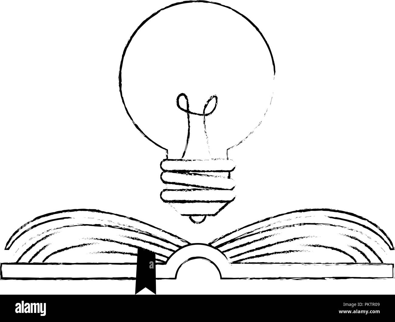 Bulb icon idea text Black and White Stock Photos & Images - Alamy