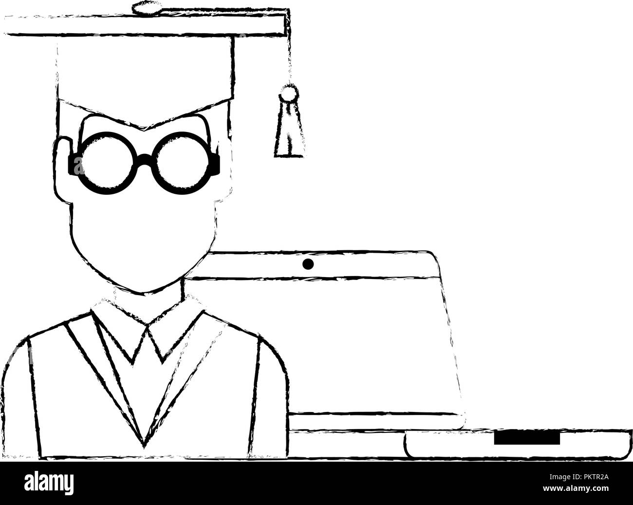 Laptop school uniform Stock Vector Images - Alamy