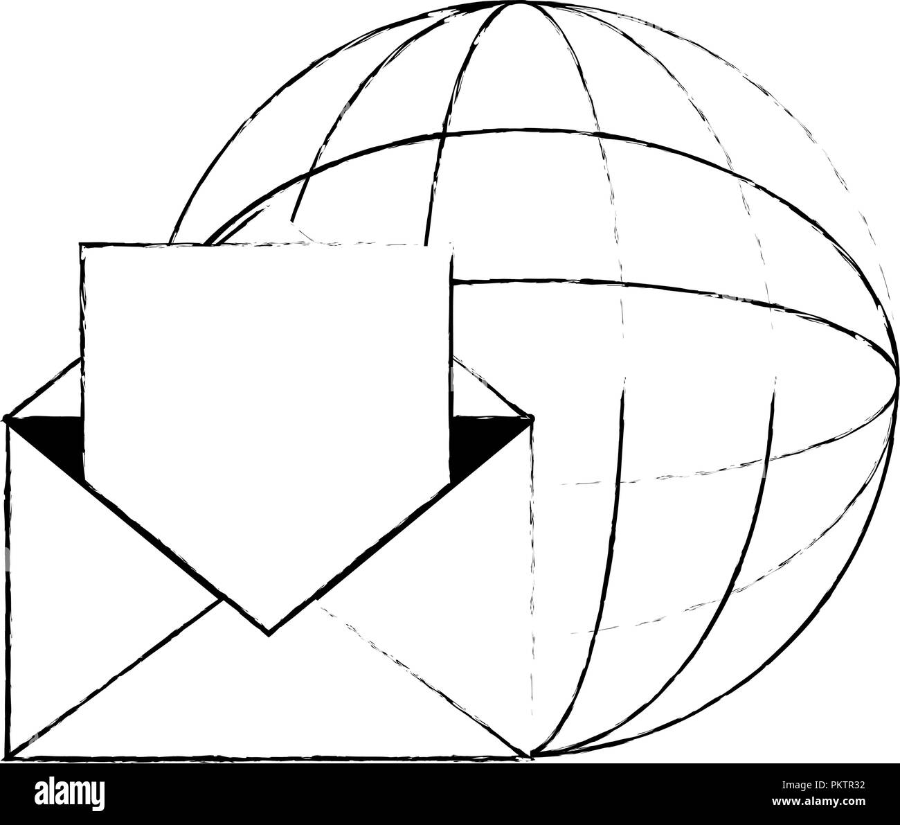 Email symbol planet Stock Vector Images - Alamy