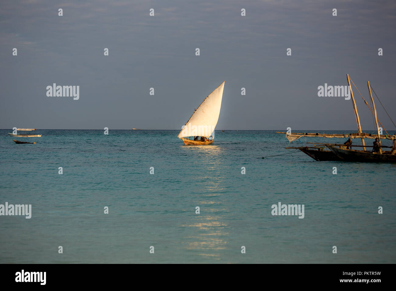 zanzibar is an island connected to tanzania in the Indian Ocean. An ...