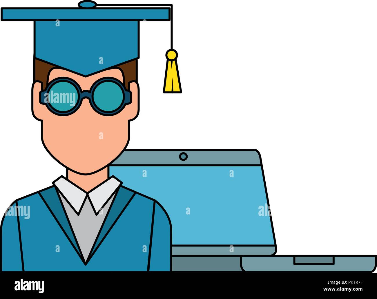 Laptop school uniform Stock Vector Images - Alamy