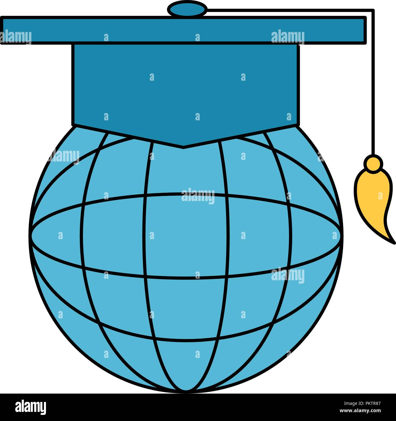 Sphere planet hat graduation hi-res stock photography and images - Alamy