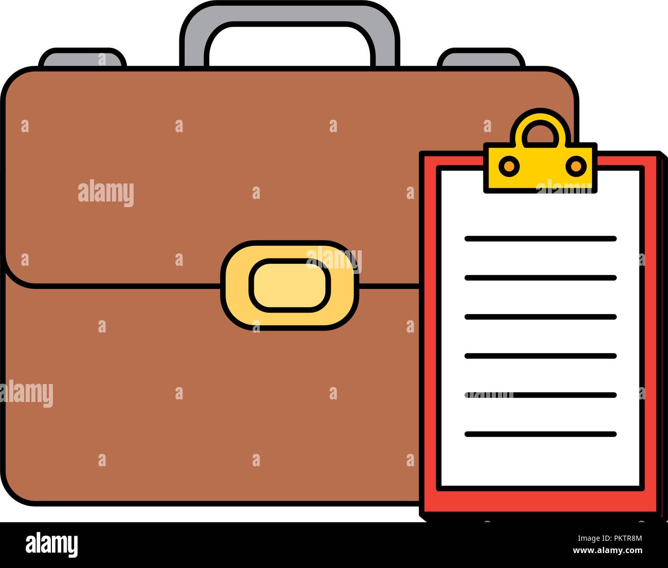 portfolio briefcase with checklist Stock Vector Image & Art - Alamy