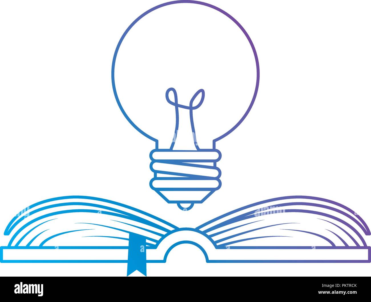 text book with bulb Stock Vector Image & Art - Alamy