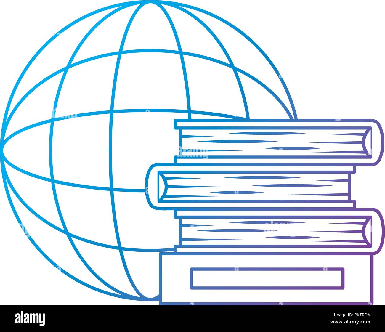 pile text books with planet Stock Vector Image & Art - Alamy