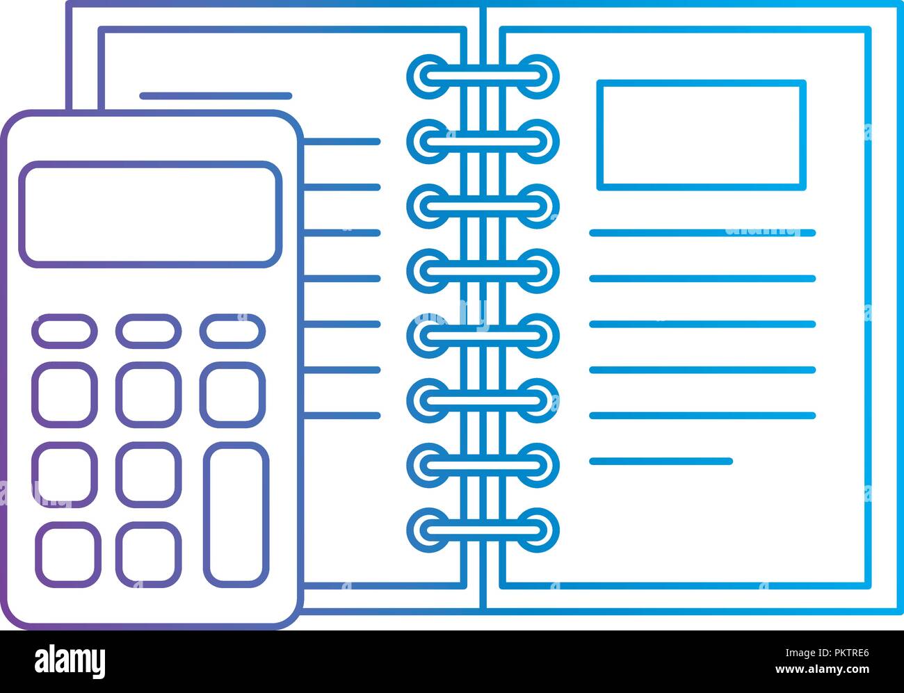 Book of calculation Stock Vector Images - Alamy
