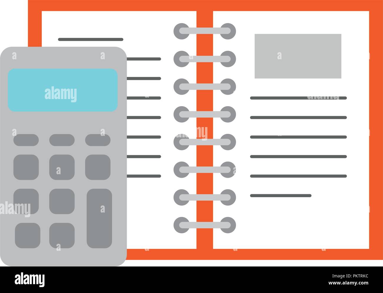 calculator math with note book Stock Vector Image & Art - Alamy