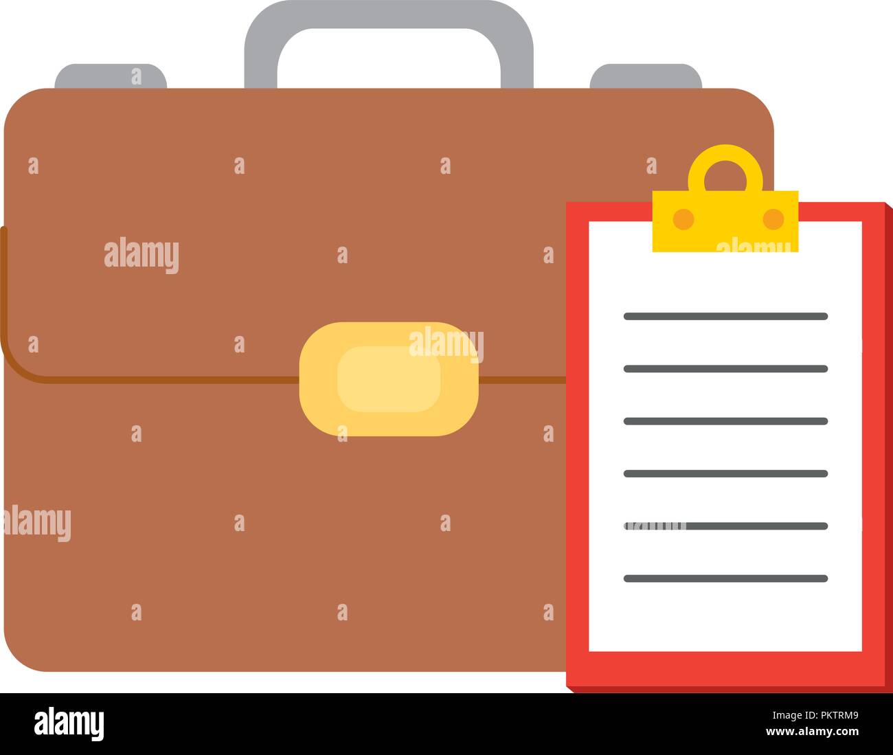 portfolio briefcase with checklist Stock Vector Image & Art - Alamy