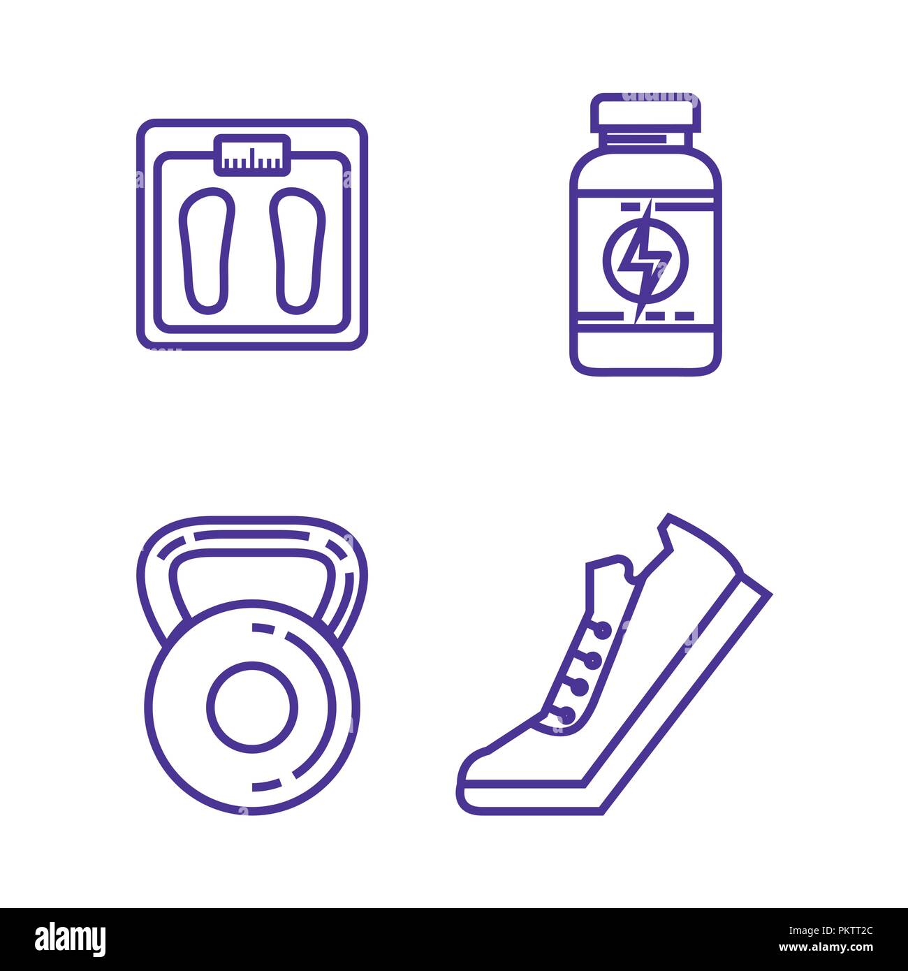 healthy and fitness lifestyle set icons Stock Vector Image & Art - Alamy