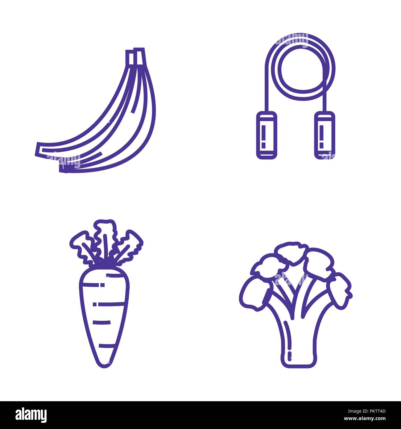 healthy and fitness lifestyle set icons Stock Vector Image & Art - Alamy