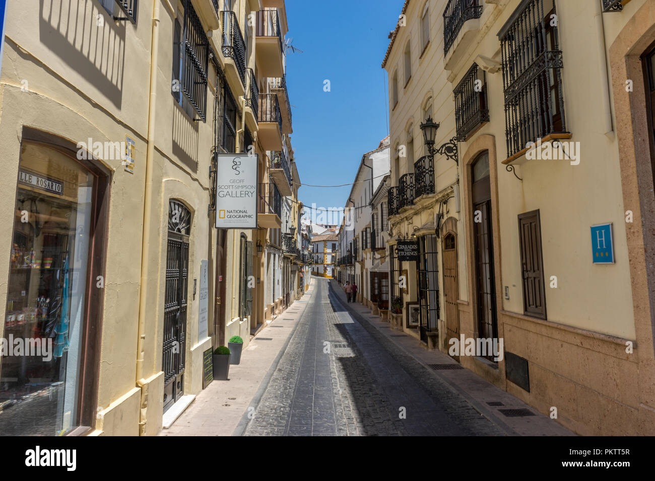 Spain, Ronda - 21 june 2017: National Geographic gallery of Geoff Scott ...