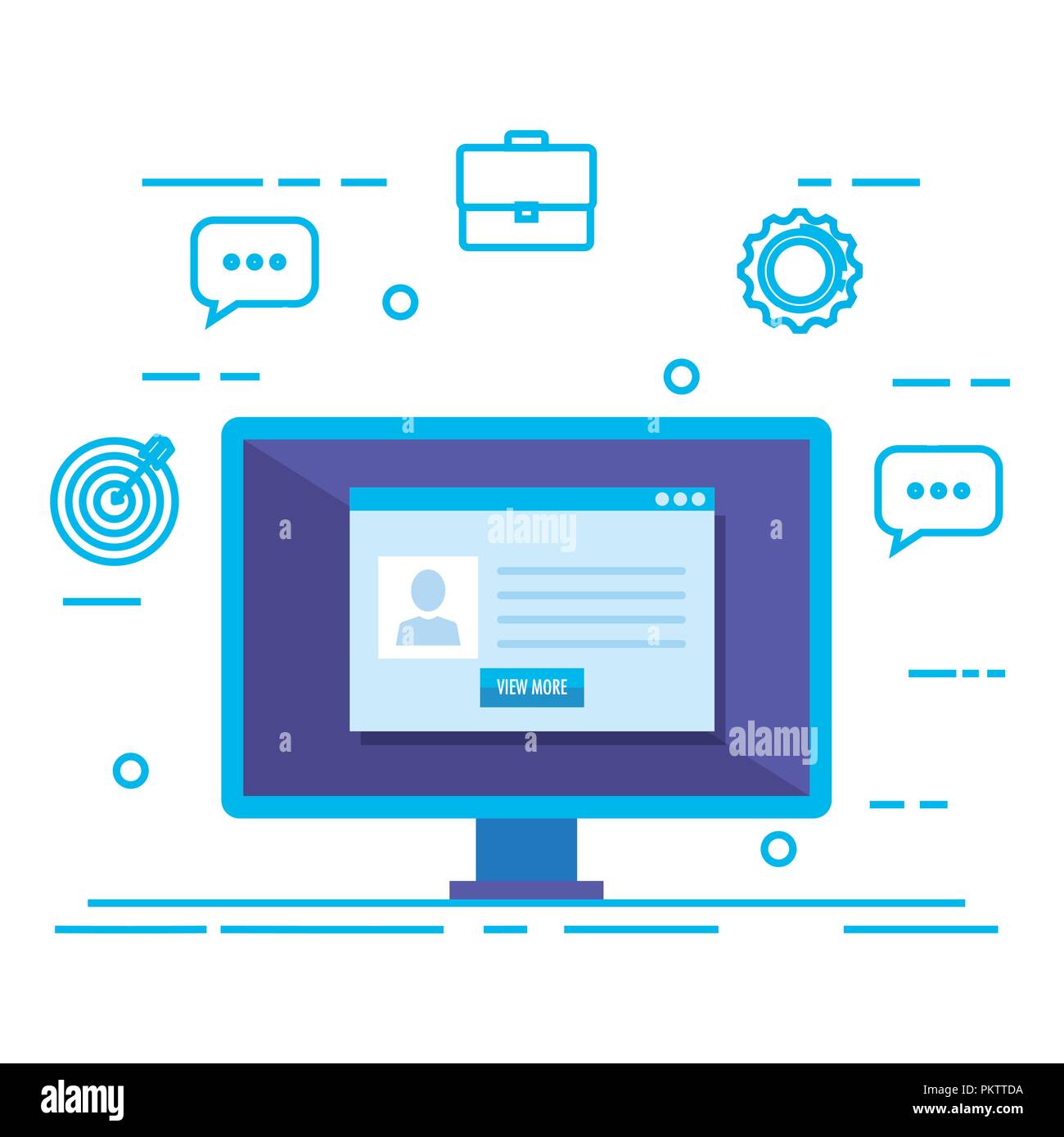 Desktop target social media hi-res stock photography and images - Alamy