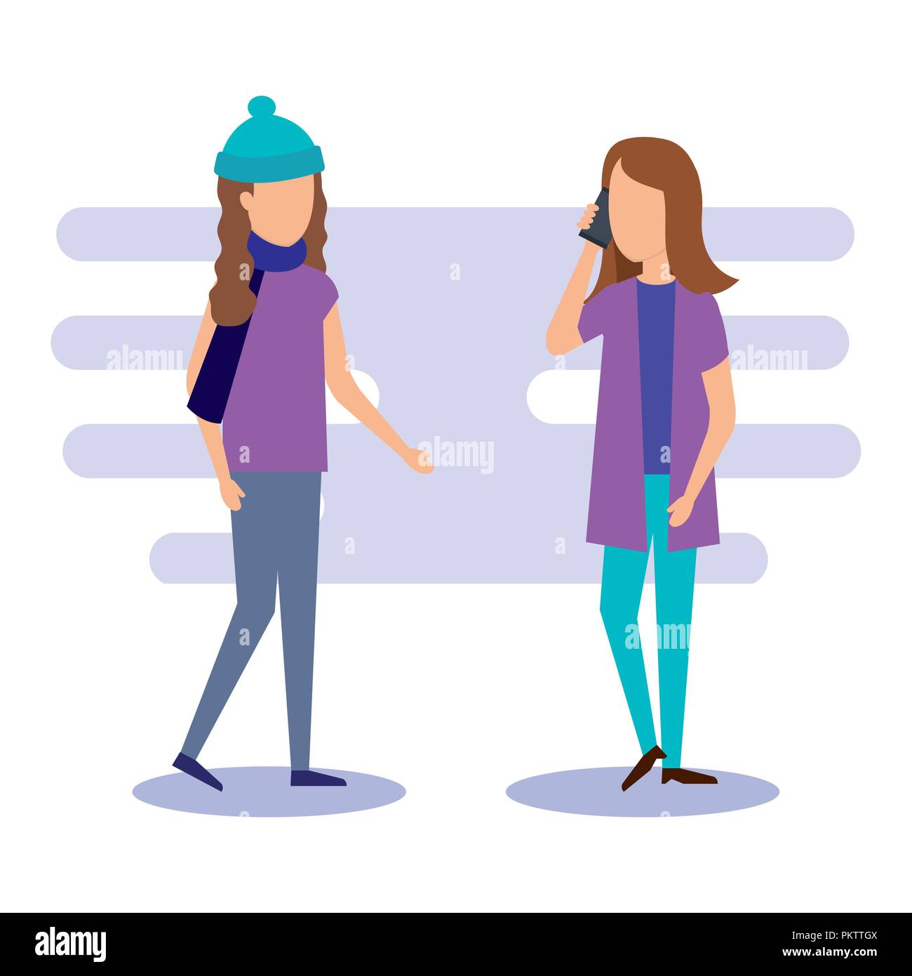 young girls avatars characters Stock Vector Image & Art - Alamy