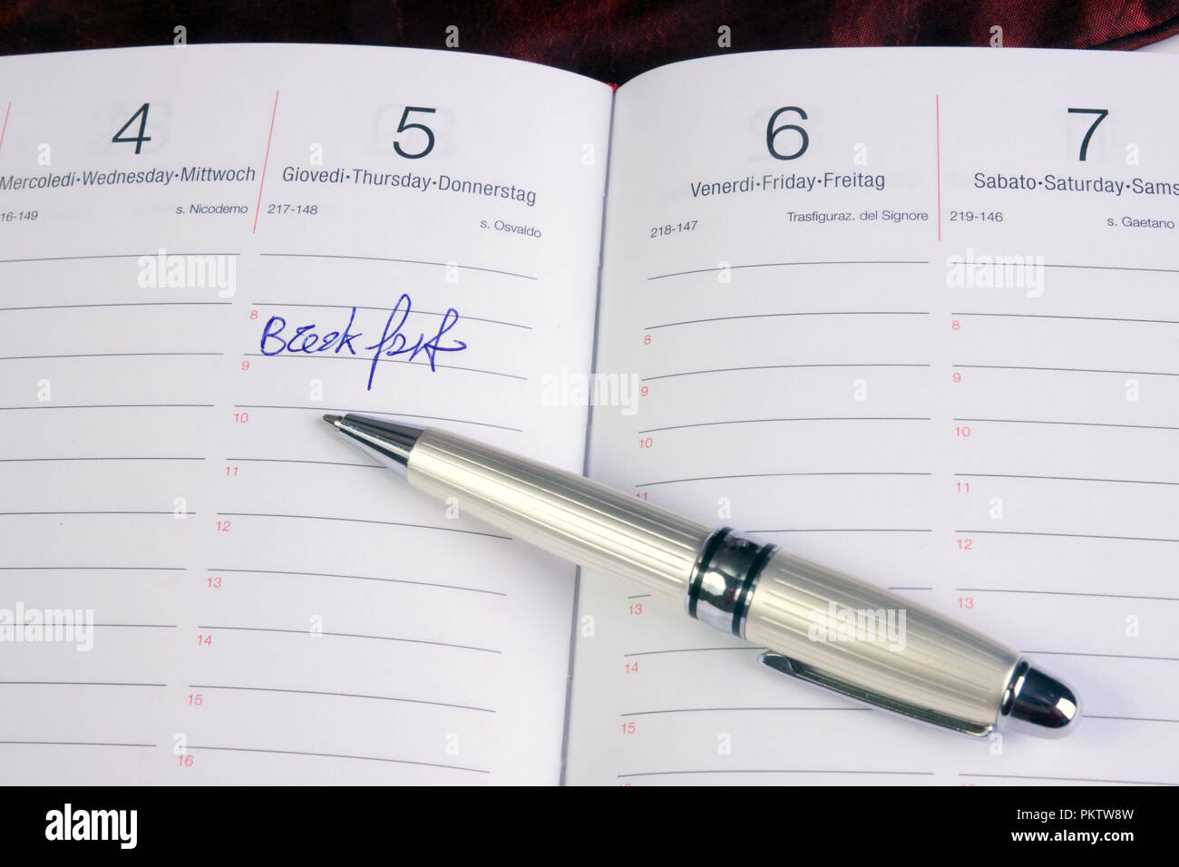 notebook of a business Stock Photo - Alamy