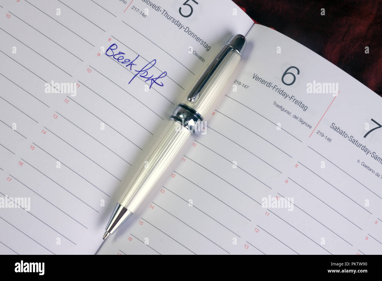 notebook of a business Stock Photo - Alamy