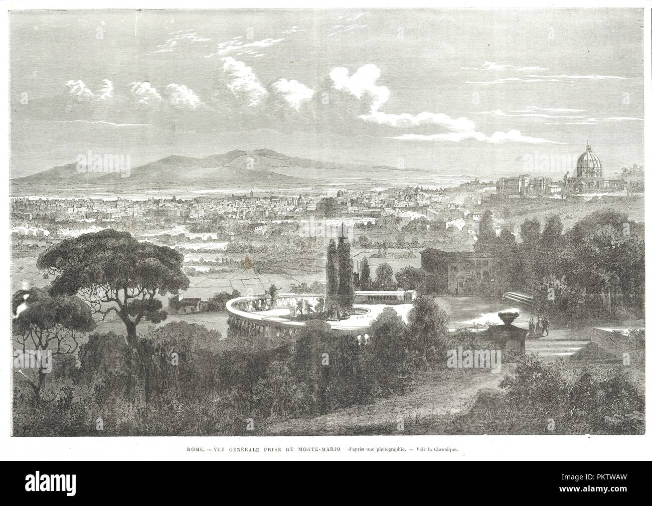 Rome ,vue générale prise de Monte-Mario Stock Photo - Alamy