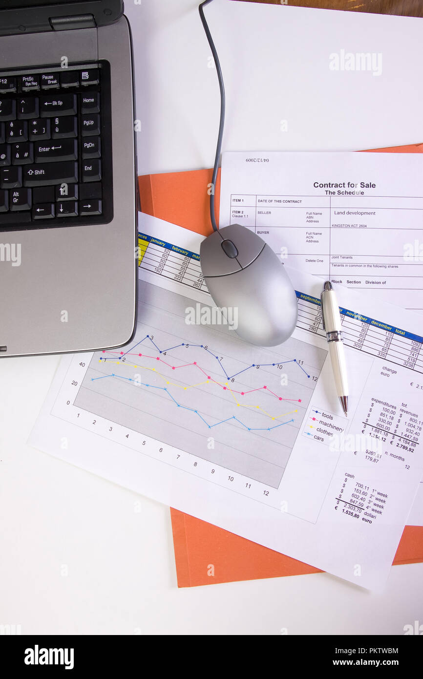office table of a business firm Stock Photo - Alamy