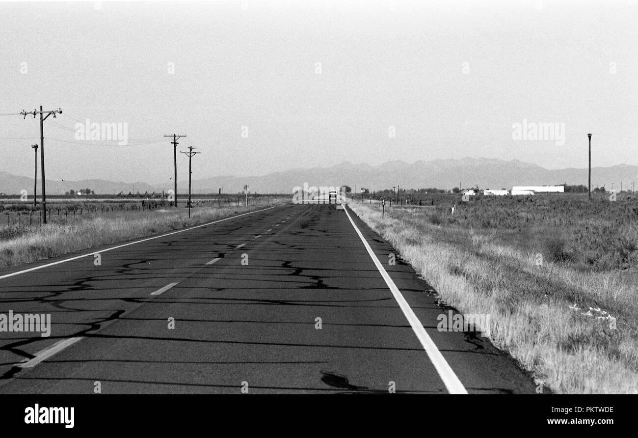 Colorado desert road Black and White Stock Photos & Images - Alamy