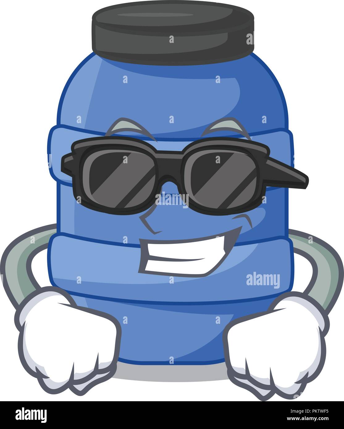 Super cool cartoon big plastic barrel for chemical Stock Vector Image ...