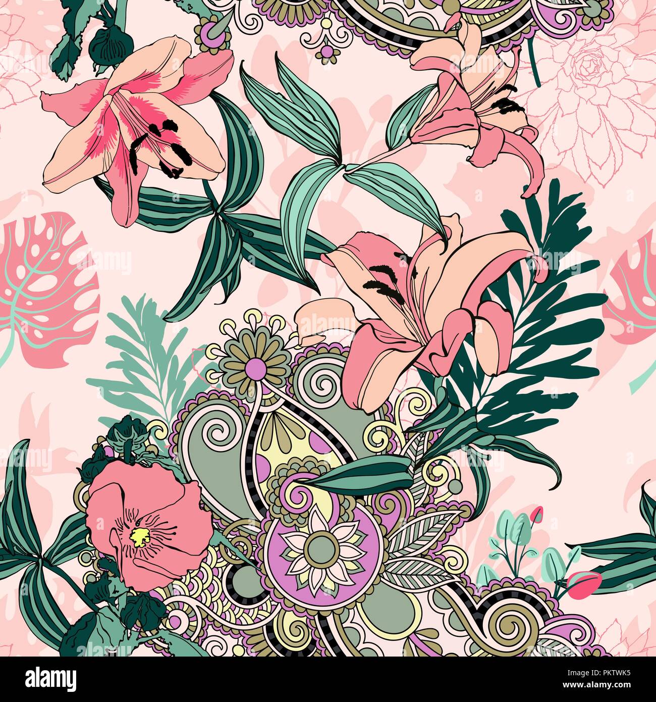 Indian jungle Stock Vector Images - Alamy