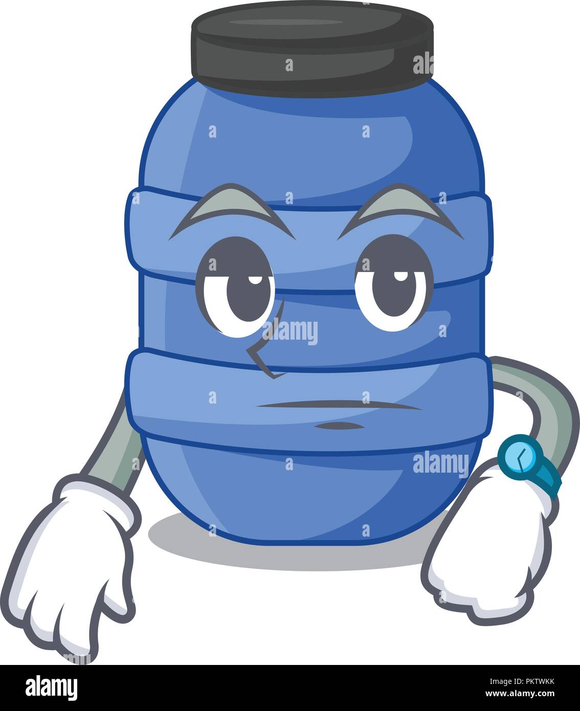 Waiting plastic barrel container for fish cartoon Stock Vector Image ...