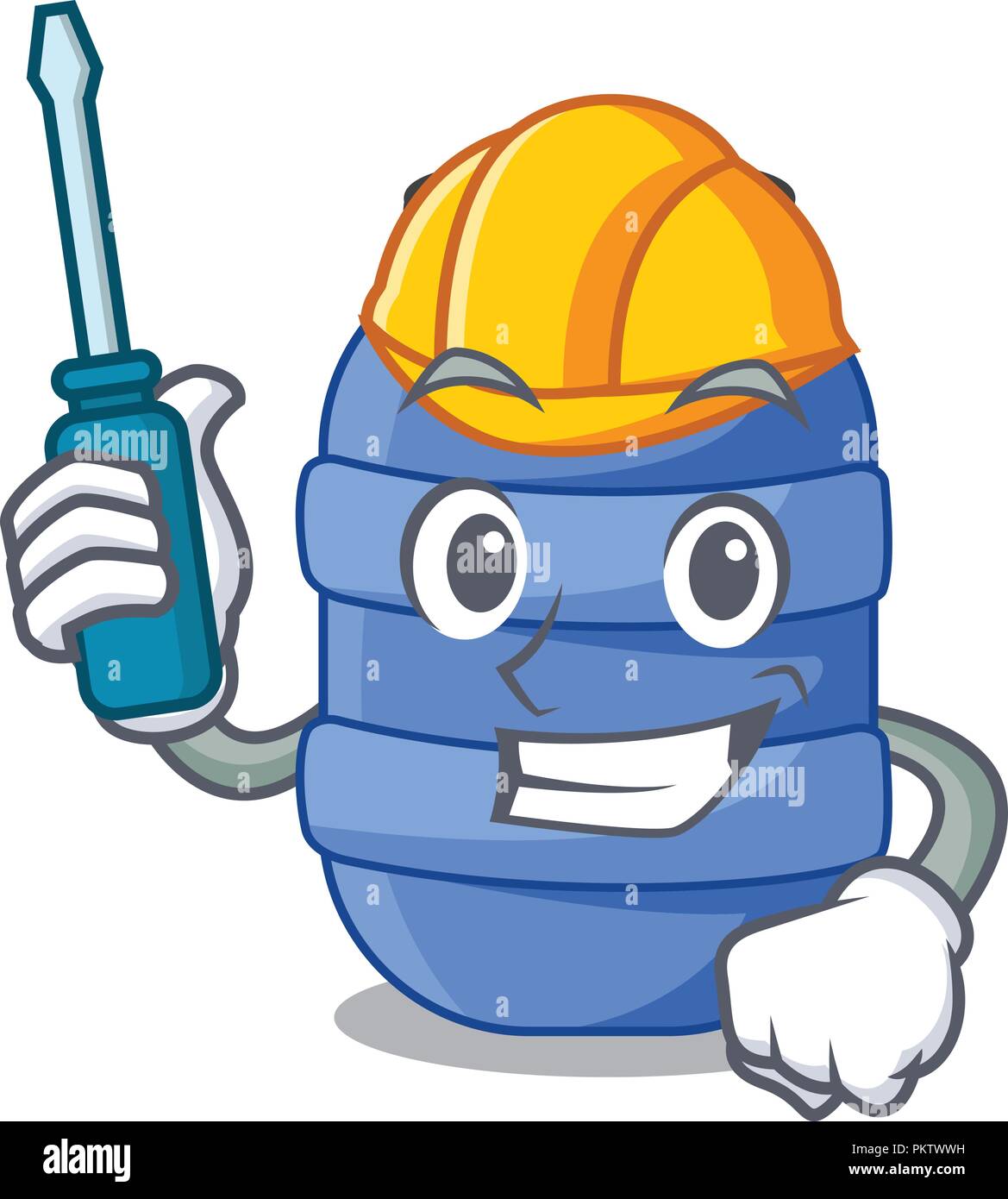 Automotive plastic barrel container for fish cartoon Stock Vector Image ...